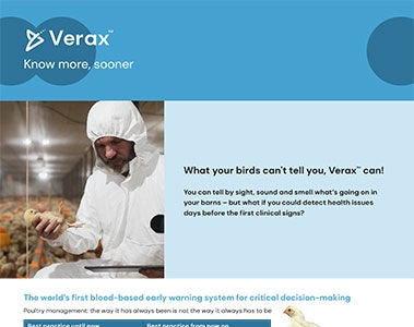 Get the Verax™ brochure and revolutionize poultry management